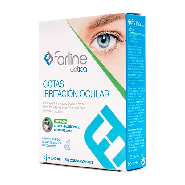 Farline Ótica Gotas Irritação Ocular 10x0,4ml – Vdermis Skin Care